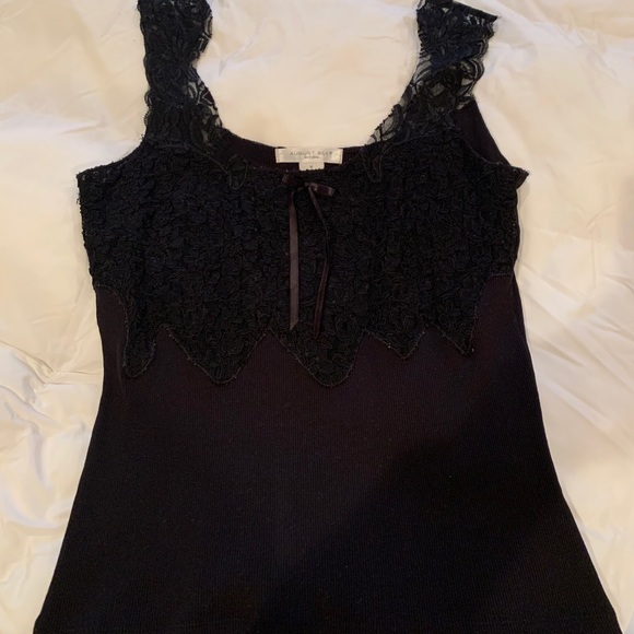 august silk | Tops | August Silk Lace Tank Excellent Condition | Poshmark